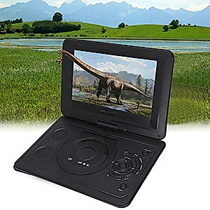 Portable DVD Player, HD TV Car Travel DVD Player Video Player with 13.9inch 800*480 Resolution 16:9 LCD Swivel Screen for Home/ Office/ Vehicle, Built-in 3D Audio Processing and Stereo Speakers(US)