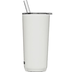 CamelBak Horizon Straw Tumbler, Insulated Stainless Steel, 20oz, White
