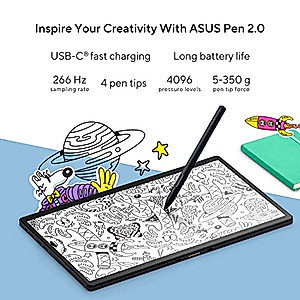 ASUS VivoBook 13 Slate OLED Steven Harrington Edition 2-in-1 Laptop, 13.3” FHD OLED Touch Display, Intel Pentium Silver N6000 CPU, 8GB RAM, 256GB SSD, Windows 11 Home, Black, T3300KA-DB26T-S