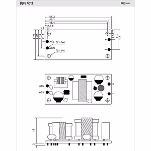 NOYITO AC to DC Precision Buck Power Supply Module AC 120V 100V-264V to 12V 500mA Isolated Step-Down DC Module (12V 500mA) Green