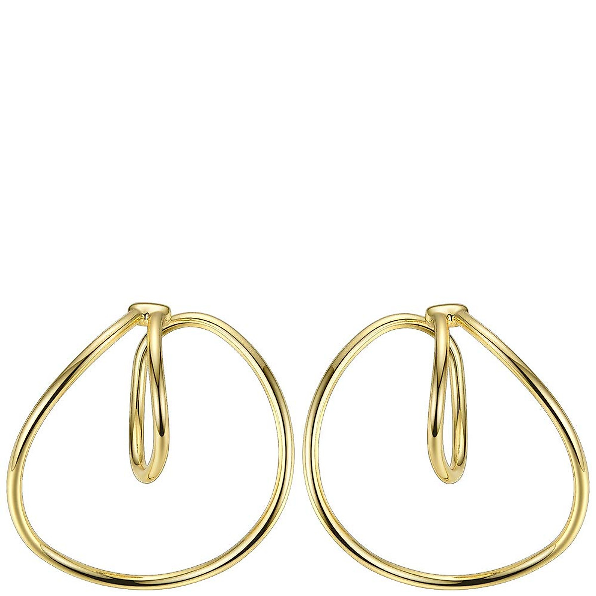 EF ENFASHION Trendy Geometric Line Elements Clip on Earrings Personalized Ear Cuffs for Women Teen Girls