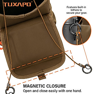Tuxapo Binocular Harness Chest Pack with Rangefinder Pouch Bino Case for Hunting Hiking Shooting