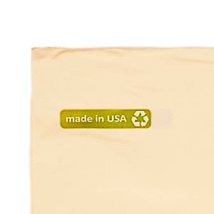 Enjoy Shopping Bags with Handles, 50 Pack, MADE IN USA, 19" W x 12" H + 9" Bottom, Reusable Birthday Party Favor Plastic Boutique Merchandise Customer Bags for Small Retail Grocery Business