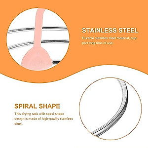 Cabilock Spiral Hanger Blanket Hanger Spiral Sheet Hanger Stainless Steel Quilt Hanger Clothes Drying Rack Space Saving Hangers for Bed Sheet Coverlet