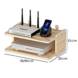 WiFi Storage Box TV Set-top Box Hidden Shelf Wireless Router Rack Network Set-top Box shelter Box Home Desktop Organized Wall Shelf