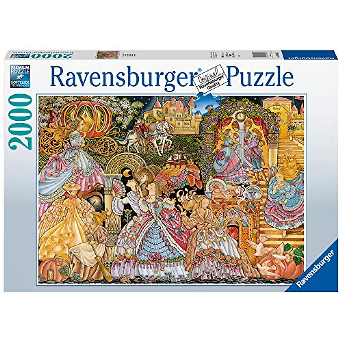 Ravensburger Cinderella 2000 Piece Jigsaw Puzzle for Adults - 16568 - Every Piece is Unique, Softclick Technology Means Pieces Fit Together Perfectly 39 x 30 inches (98 x 75 cm) when complete.
