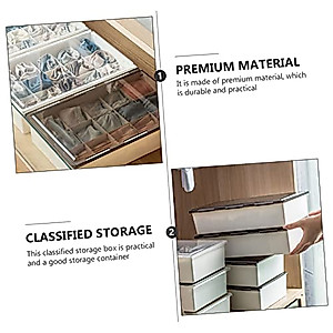 FONDOTIN 1Pc Box Storage Box plastic drawer plastic tray wall mounted drawers underwear sock organizer DIY underwear storage Socks Storage Container pp Underwear Storage Bin tie drawer box