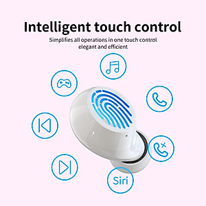 AMAFACE Bluetooth Earbuds Pink Wireless Earbuds for Kids 36H Playtime IPX5 Waterproof Noise Reduction Cordless Girls&Boys Earbuds USB-C LED Display Cartoon Kids Earphones for iPhone Android