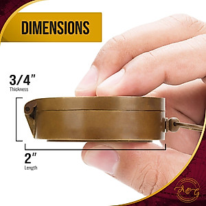 Personalized Confirmation Gift (6 Designs) - Baptism Gift for a Boy or Girl, Unique Religious Gift, Baby Keepsake, Engraved Antique-Style Compass with a Cross in a Gift Box