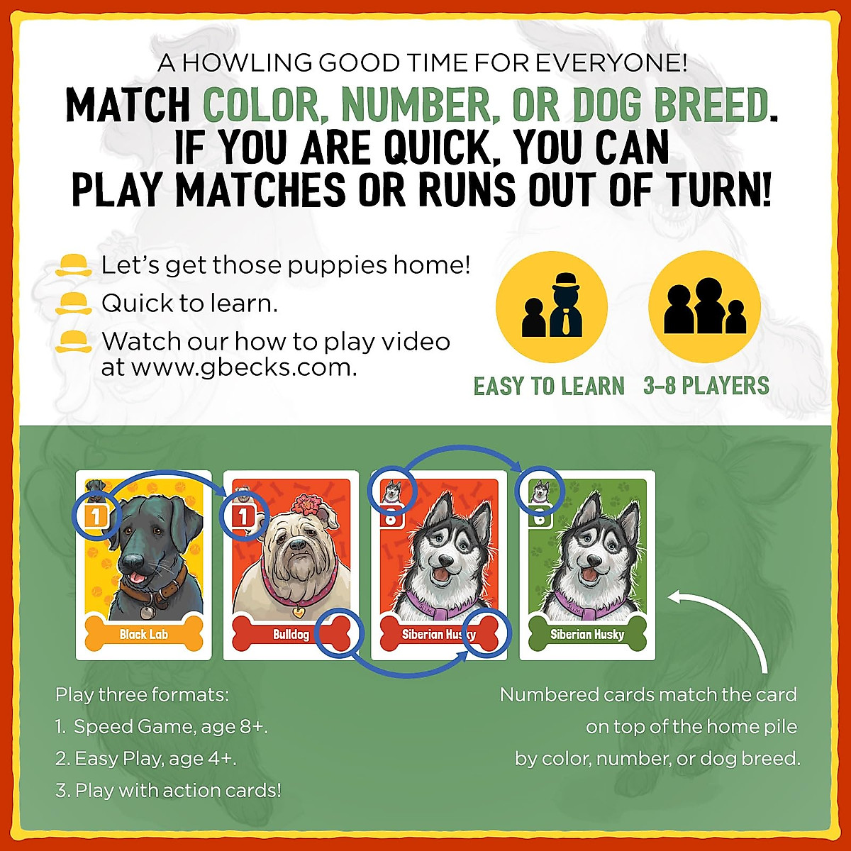 Grandpa Beck's Games Nuts About Mutts - Family-Friendly Hand-Elimination Card Game - for Kids, Teens, and Adults - from The Creators of Cover Your Assets - 3-8 Players, Ages 7+