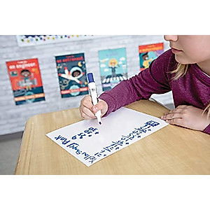 GoWrite! Dry Erase Sheets, Self-Adhesive, 8-1/2" x 11", White, 5 Sheets