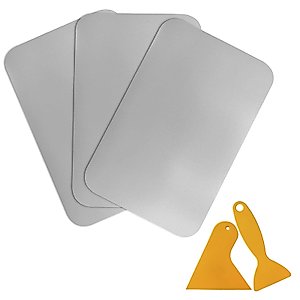 CLIO Inflatable Boat Repair Patches, 3 Pcs Waterproof PVC Set for Rafts, Kayaks, Canoes, Gray