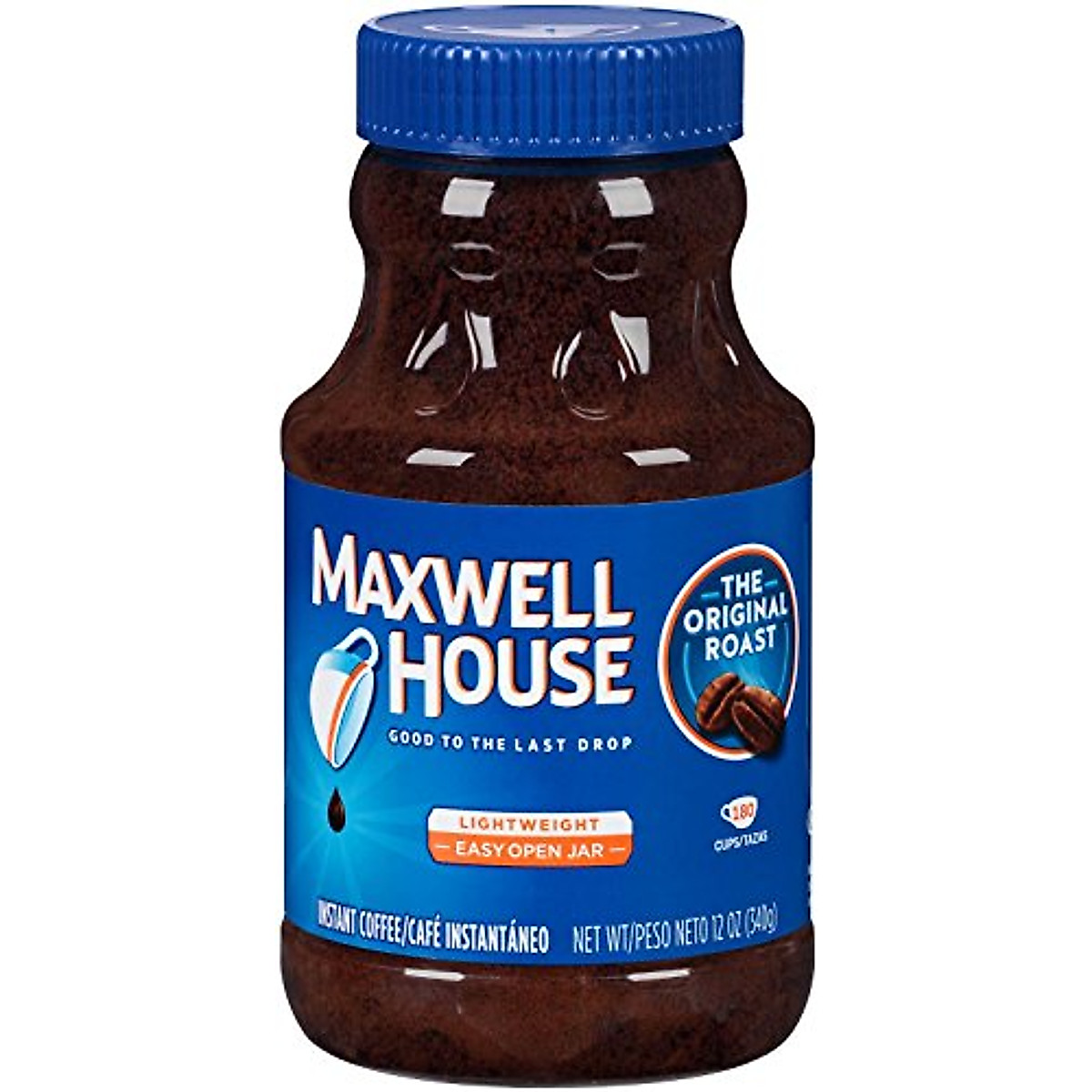 Maxwell House Original Medium Roast Instant Coffee (12 oz Jars, Pack of 12)