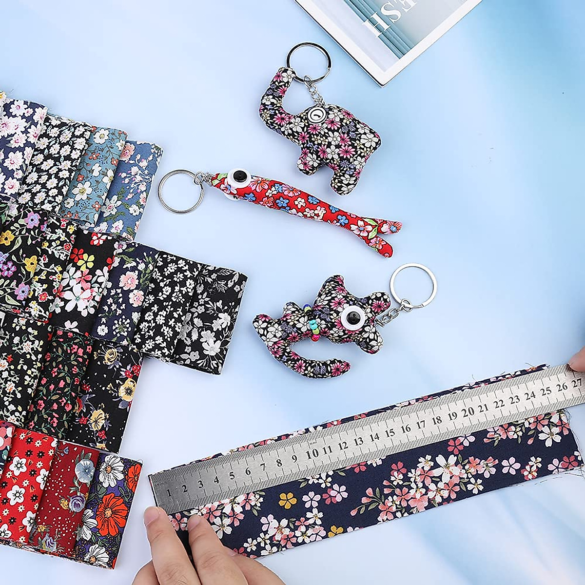 45PCS Fabric Jelly Rolls, Jelly Roll Fabric Strips for Quilting, Patchwork Craft Cotton Quilting Fabric, Quilting Fabric, Plain Weave Cotton Fabric (Dark Color Series)