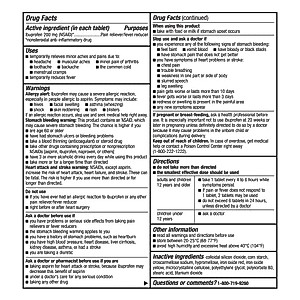 Equate Ibuprofen Tablets, 200 mg, Twin Pack, 500 Count