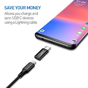iPhone to Android Adapter, iPhone to USB C Adapter 2 Pack Fast Charge iOS to Micro USB/USB C Converters Compatible with Samsung Galaxy S9/8/7/6/5 Note 9/8/6/5, LG V20 30, Oneplus, HTC and More
