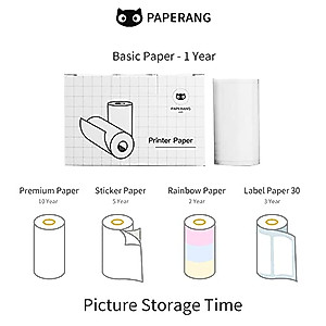 NEWKAOPU Pocket Printer Mini Mobile Printers Bluetooth Wireless Portable Thermal Printer Compatible with iOS and Android for Learning Assistance, Journal, Fun, Work,Notes, (P1-White)