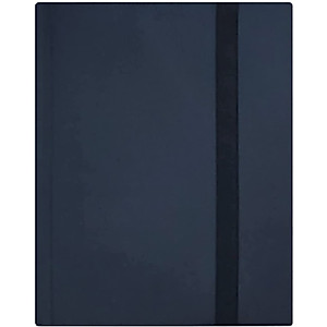 Trading Cards Album Binder, JARAGAR 12 Pockets PU Leather Card Binder Holder 20 Sheets Band Closure Card Storage Case Holds up to 480 Cards Fit for TCG Baseball Football Cards