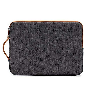 LONMEN 17.3 Inch Laptop Sleeve Case Water Resistant Notebook Bag with Handle for 17.3" computer/Lenovo ideapad 320/Dell Inspiron 17 5000/HP Pavilion/MSI GS73VR Stealth Pro/Acer/ASUS/Toshiba, Dark Gray