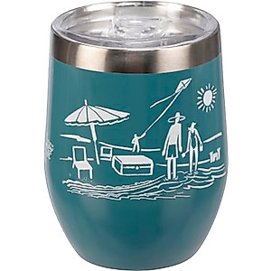 Primitives by Kathy Wine Tumbler - Beach Please