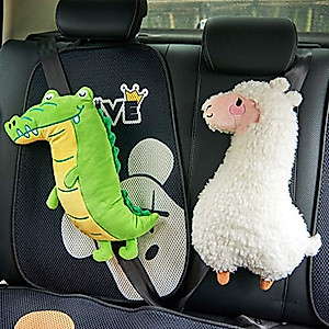 Seatbelt Pillow Car Seat Belt Covers for Kids, Baby Head Neck Protector Vehicle Shoulder Pads, Car Seatbelt Adjuster Cushion for Children