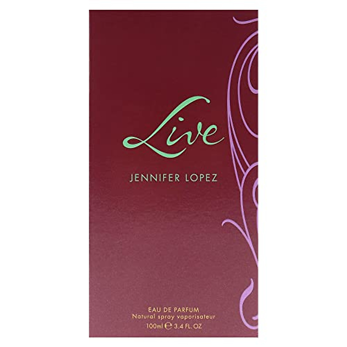 Live By Jennifer Lopez For Women. Eau De Parfum Spray 3.4 Oz.