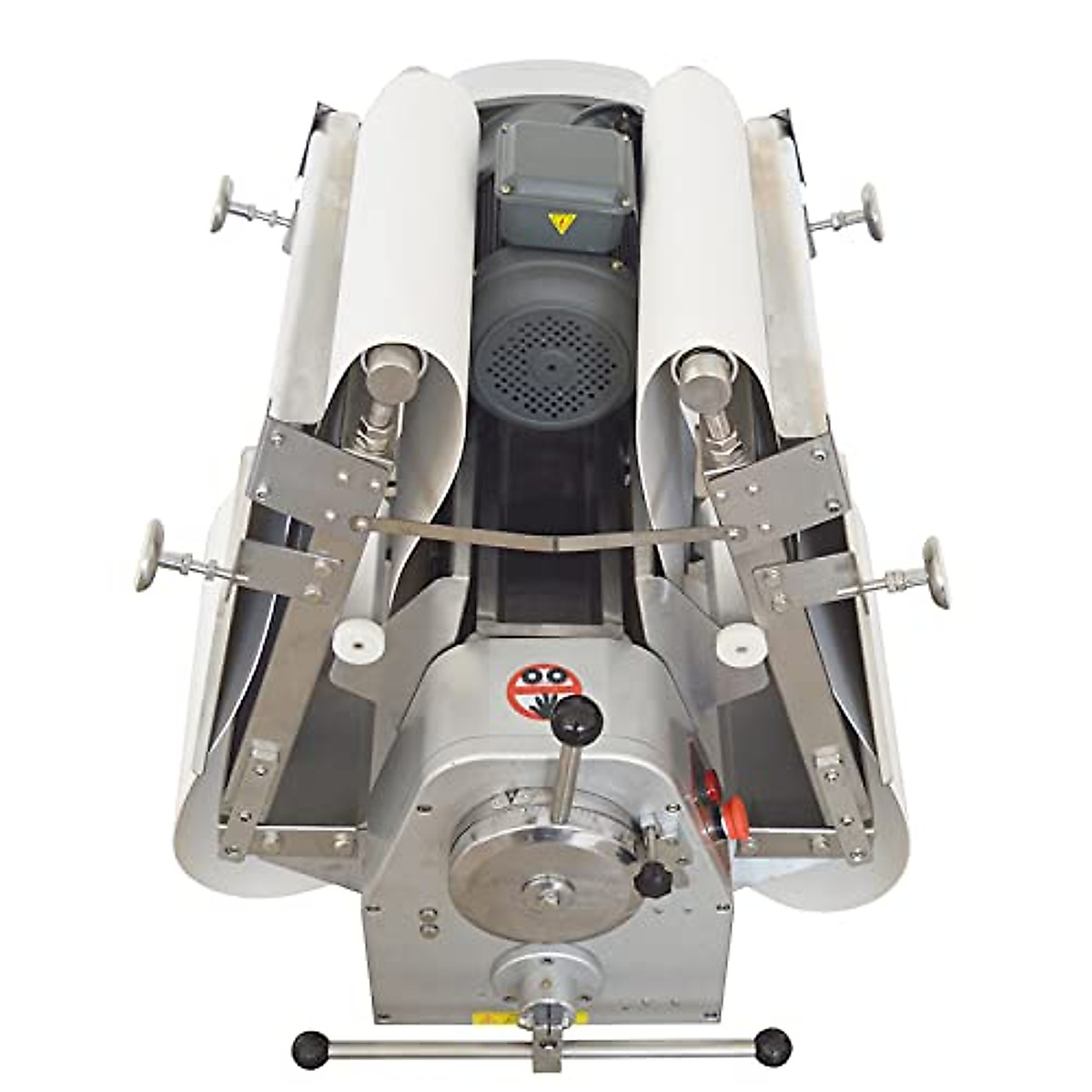 TECHTONGDA Commercial Dough Sheeter Pasta Roller Dough Press Machine Fondant Flattener Pizza Pastry Sheeter with 70.9x19.7 Conveyor Belt Bakery Equipment