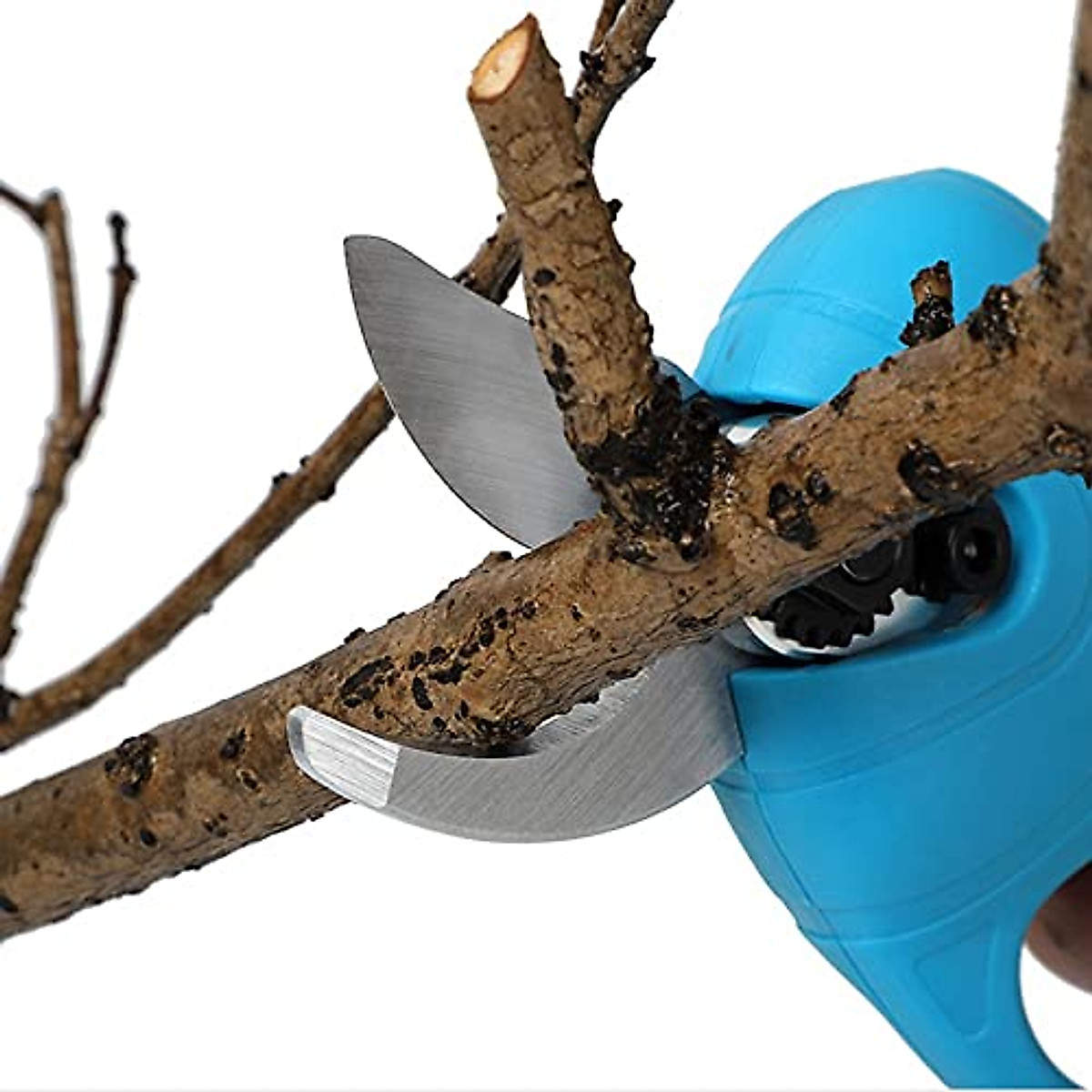 Vrseis Cordless Pruning Shears Electric Secateur Lithium Battery Powered Electric Garden Scissors 25mm Max Diameter Rechargeable for Hedge, Bush, Orchard (Size : 2.5x1xBattery)