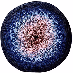 YarnArt Flowers Yarn 55% Cotton 45% Acrylic 250gr 1094yds Multicolor Cotton Yarn Rainbow Crochet Yarn Spring Summer 2 Sport Yarn (273)