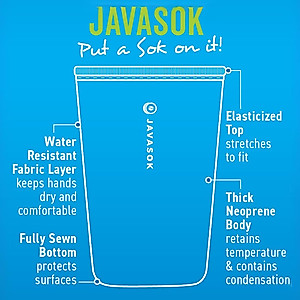 Sok It Java Sok NHL Iced Coffee & Cold Soda Insulated Neoprene Cup Sleeve (Buffalo Sabres, Large: 30-32oz)