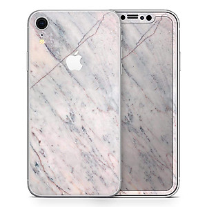 Design Skinz Slate Marble Surface V12 Protective Vinyl Decal Wrap Skin Cover Compatible with The Apple iPhone XR (Screen Trim & Back Glass Skin)