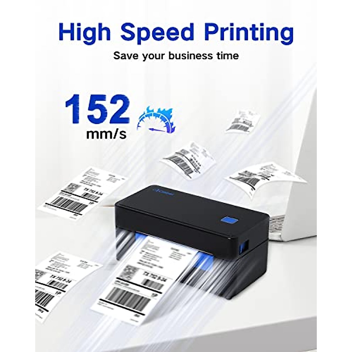 CLABEL Bluetooth Shipping Label Printer,4x6 Thermal Label Printer for Small Business Shipping Packages, Compatible with Amazon, Ebay, Etsy, Shopify, FedEx, UPS, etc, Support Windows,Mac CT428S