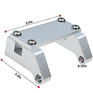 Vanshly Metal Drive Toggle Bracket Compatible with La-Z-Boy Lazyboy Power Recliners Silver Aluminum Repair Parts with 4 Plastic Split Bushings