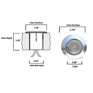 10 Pack White LED Light Deck Landscape Garden Lighting Kit with Transformer and Outdoor Photocell Dusk to Dawn Automatic Sensor