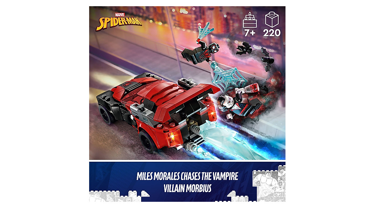 LEGO Spider-Man Miles Morales vs. Morbius Building Set
