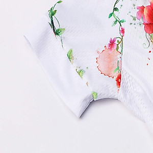 JPOJPO Women 's Cycling Jersey Women Bike Jersey Summer Bicycle Clothing Pro MTB Road Girl Cycling Shirts Tops Quick Dry, Breathable, Cd5806, M for Chest32-34