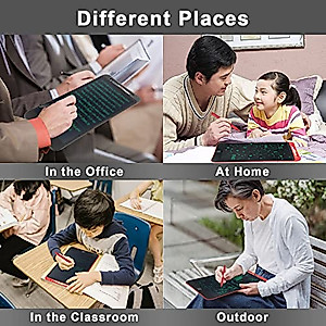 LCD Writing Tablet 12 inch Drawing Board Writing Pad Electronic Doodle Digital Memo Notpad E-Writer Portable Notebook - Black