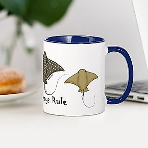 CafePress Stingrays Rule Mug Ceramic Coffee Mug, Tea Cup 11 oz