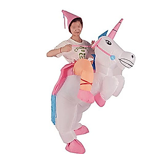 BESTOYARD Halloween Costumes Halloween Costumes Halloween Costumes Costume 2 PCS Inflatable Costume inflatable clothing inflatable party costume party fancy clothes Riding a Horse