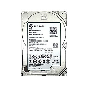 Seagate BarraCuda Internal Hard Drive 4TB SATA 6Gb/s 128MB Cache 2.5-Inch 15mm (ST4000LM024) (Renewed),Mechanical Hard Disk