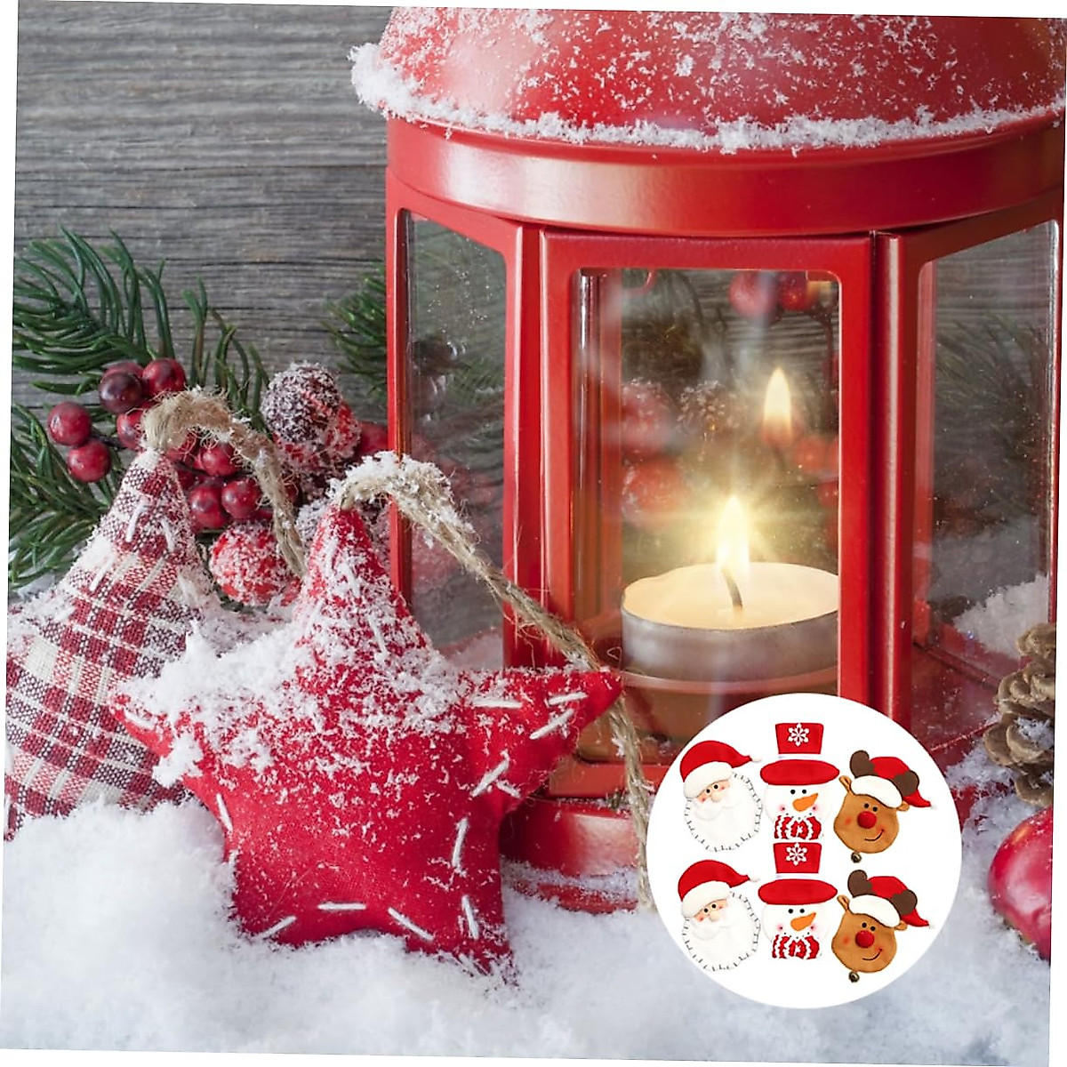 BESTOYARD 12 Pcs Christmas Snowman Elk Cutlery Set Lip Gloss Holder Forks Silverware Christmas Ornaments Dinnerware Bag Stocking Holder Stand Christmas Table Decoration Cutlery Holder Pocket