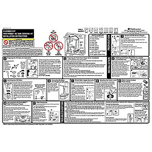 Fluidmaster 400CARP5 Universal No Tank Removal PerforMAX Kit, High Performance Toilet Fill Valve and Adjustable Flush Valve Repair Kit Including Flapper, For 2-Inch Toilet Flush Valves