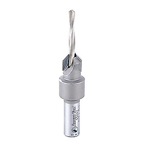 Amana Tool - 55202 Carbide Tipped 82° Countersink #6 Screw 3/8 Dia x 1/8 Drill Dia x