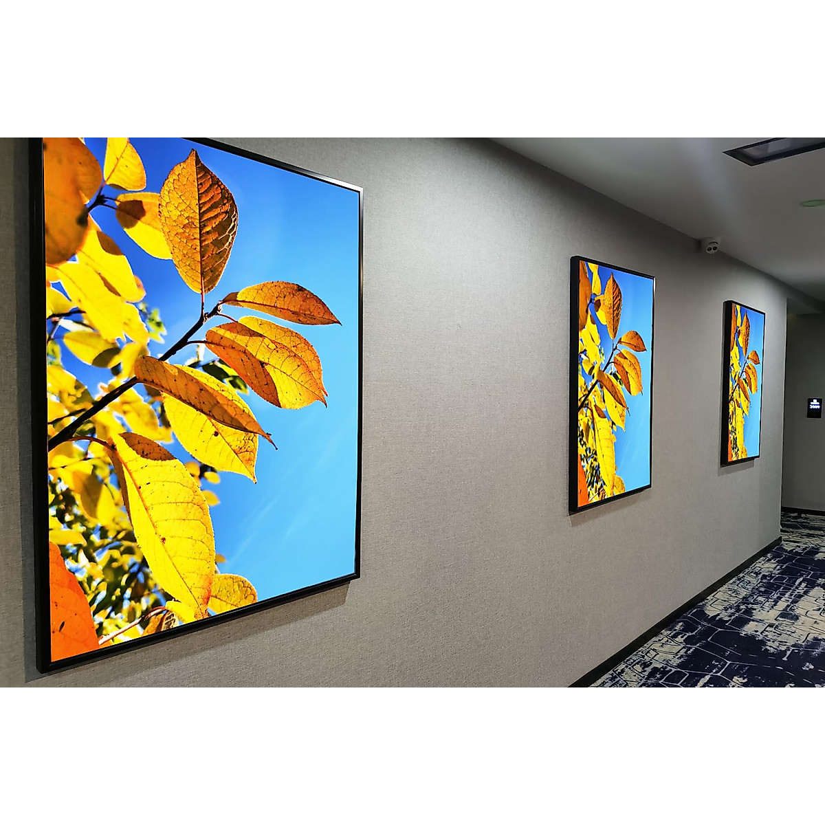 Aynoo 18x24 Poster Frame Black, Display Posters 18x24 Wooden Picture Frames, Wall Gallery Collage Frames,Wood,1Pack