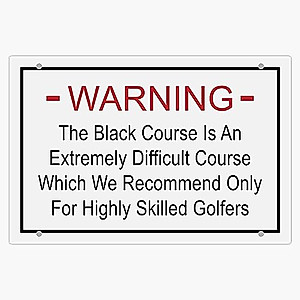 Bethpage Black Warning Sign Vinyl Sticker Waterproof Bumper Sticker Laptop Window 5"