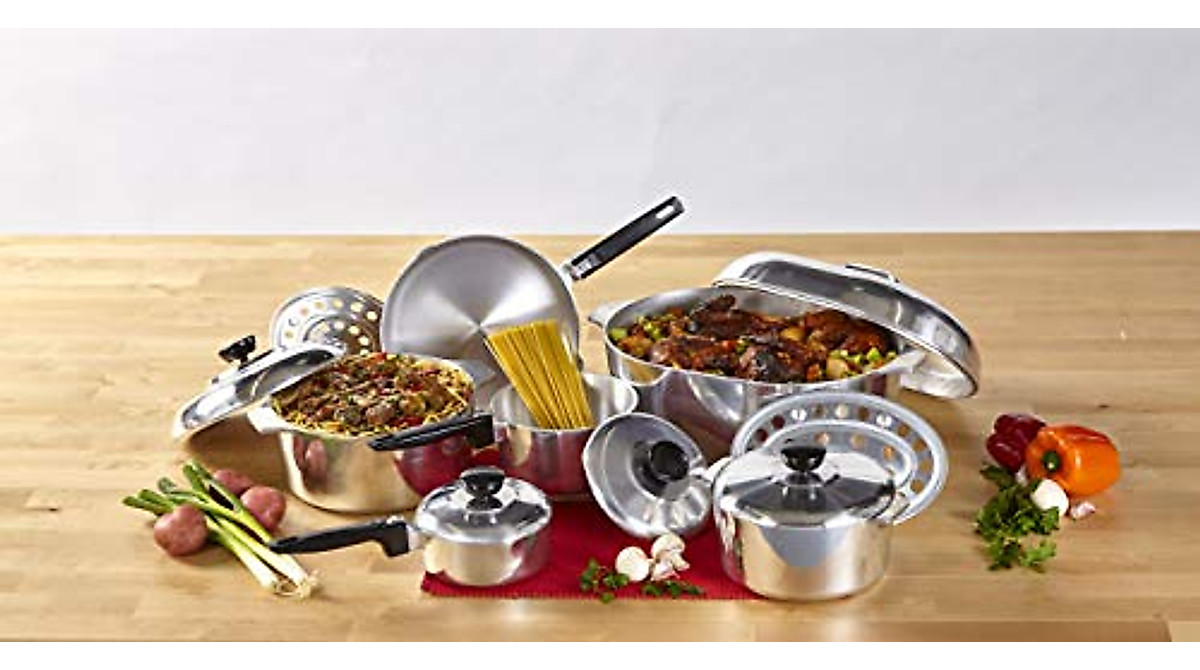 IMUSA Heavy Duty 13-Piece Cast Aluminum Cookware Set