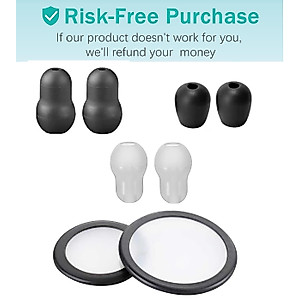 8Pcs 3 Sizes(S/M/L) Littmann Stethoscope Replacement Ear Tips Pieces Diaphragm, Littmann Stethoscope Accessories Repair Kit Ear Bud Plug Cover Large Medium Small Stethoscope Diaphragm Drum Spare Parts