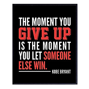 Inspirational Quote - Unique Gift for LA Lakers Fan, Boys, Men, Teens - Motivational Wall Decor, Art Decorations for Office, Bedroom, Living Room - 8x10 UNFRAMED Basketball Poster Print