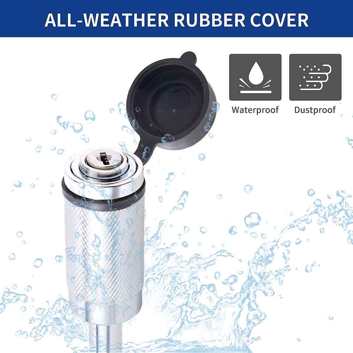 Keyed Alike Trailer Receiver Lock& Coupler Lock Kit, 1/2" and 5/8" Dia Dual Bent Pin Hitch Lock, 1/4” Dia 3/4” Inch Span Coupler Lock,Universal Tow Ball Lock Fits 1-7/8",2' 2-5/16" Coupler Yellow
