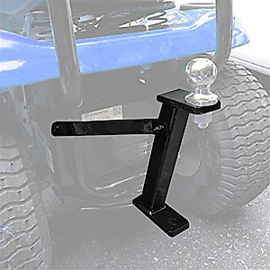 KAIRAY Lawn Mower Tractor Towing Hitch Garden Lawn Pro Tow Mower Hitch Kit Black Powder-Coated Finish